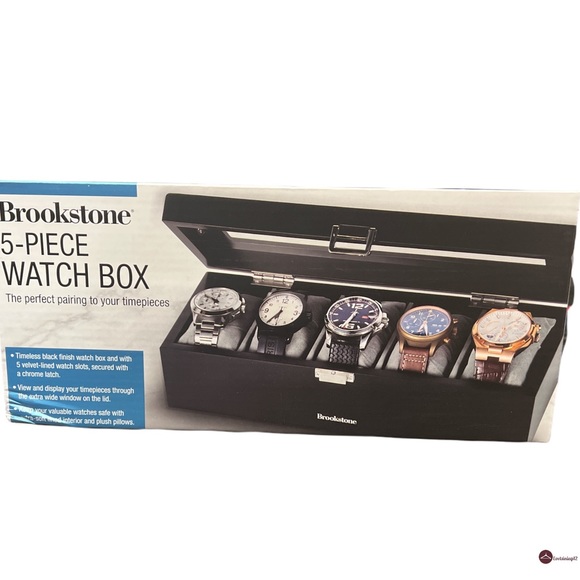 Brookstone | Accessories | Brookstone Timeless Black Grey 5piece Velvet ...